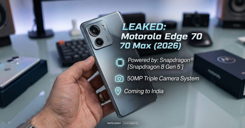 Motorola Edge 70 Max Leaks 2026: Snapdragon Chip, 50MP Camera and India ...